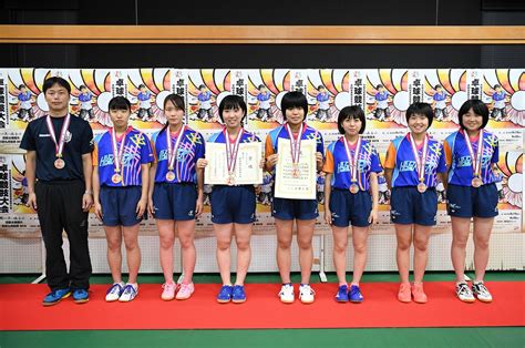 第88回全国高等学校卓球選手権大会（インターハイ） 女子結果 Nittakuニッタク 日本卓球 卓球用品の総合メーカー