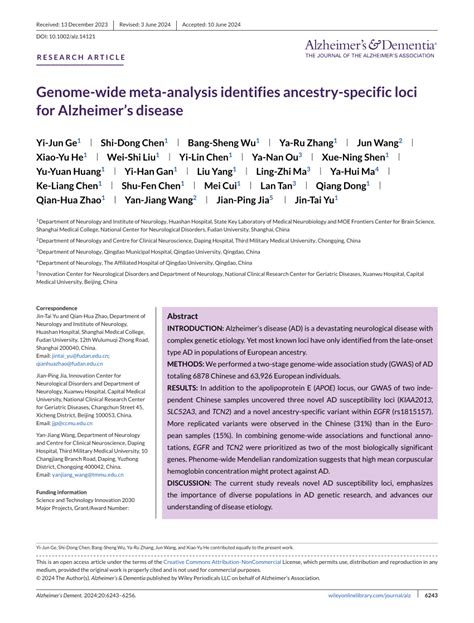 Pdf Genome‐wide Meta‐analysis Identifies Ancestry‐specific Loci For
