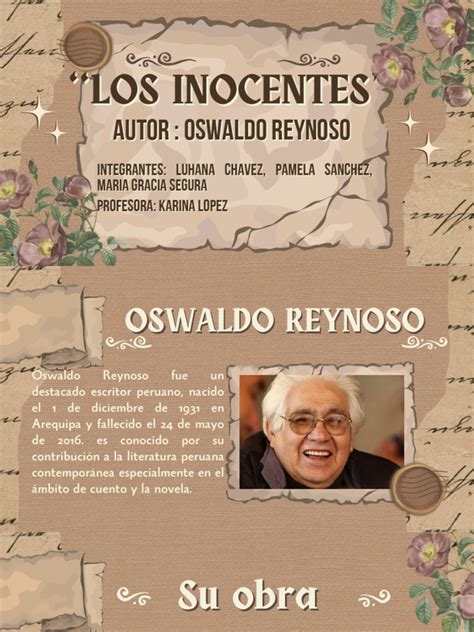Oswaldo Reynoso Los Inocentes Pdf Poesía Clásicos