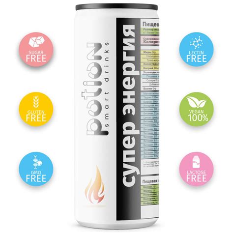 Энергетик без сахара Супер Энергия Бёрн / Potion Energy Drink Super ...