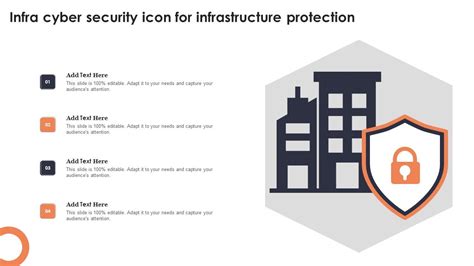 Infra Cyber Security Icon For Infrastructure Protection Information Pdf