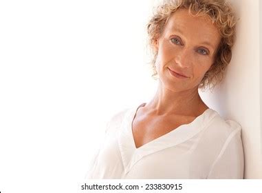 Beautiful Portrait Mature Caucasian Blond Woman Stock Photo Shutterstock