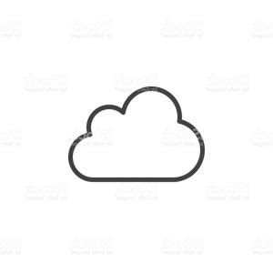 Cloud Outline Vector At Vectorified Com Collection Of Cloud Outline Vector Free For Personal Use