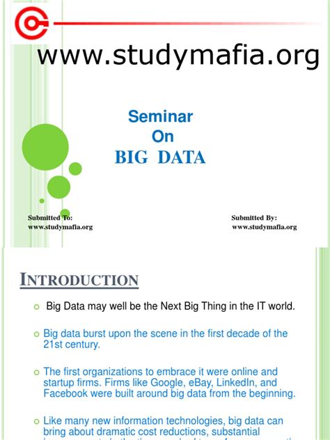 seminar on big data pdf big data apache hadoop