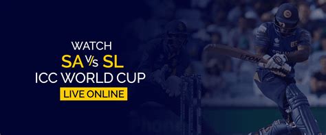 How To Watch Icc World Cup 2023 South Africa Vs Sri Lanka