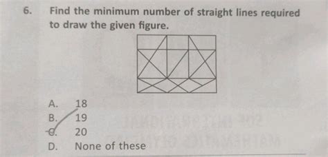 6 Find The Minimum Number Of Straight Lines StudyX