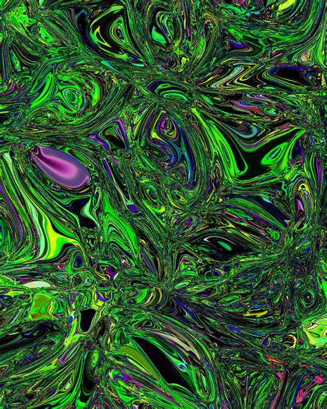 Abstract The Juicy Light Analyzes Ethernet Digital Art By Martin Stark Fine Art America