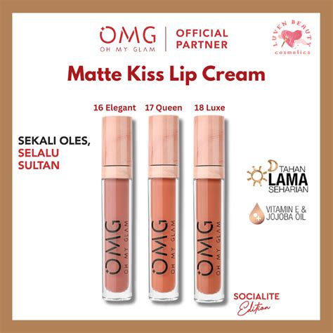 Jual OMG Oh My Glam Matte Kiss Lip Cream 3.5gr | OMG Coffee Edition ...
