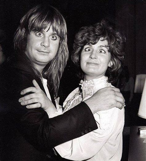 Ozzy Osbourne And Sharon Osbourne Black And White Bianco E Nero