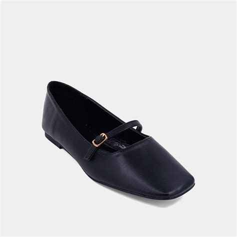 Black Adele Flats Wilkins And Olander