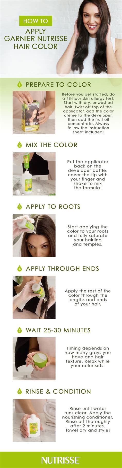 Tutorial How To Apply Nutrisse Hair Color Garnier Box Hair Dye