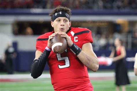 Patrick Mahomes College Stats From Lubbock Gunslinger To Kansas City