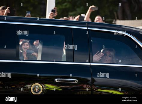 Us President Joe Biden And First Lady Jill Biden Seen Arriving At