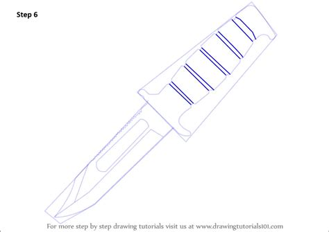Learn How To Draw A Hunting Knife Knives Step By Step Drawing Tutorials