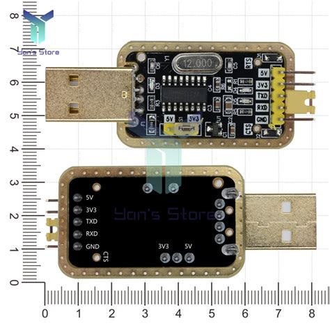 ch340g 모듈 usb to ttl 변환기 어댑터 uart 보드 직렬 포트 3 3v 5v arduino 용 전원 표시 등