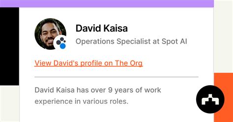 David Kaisa Operations Specialist At Spot Ai The Org