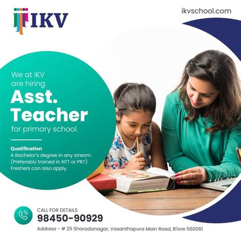 Shireesh Moorthy On Linkedin Hiring School Freshers Teacher