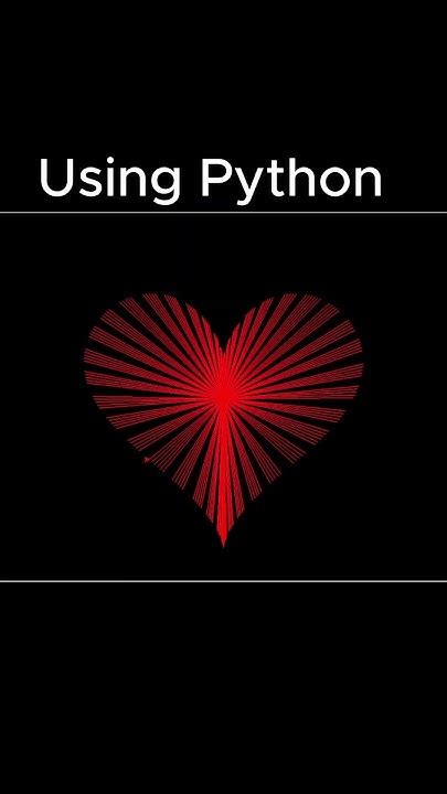 ️ Make A Super Heart Using Python Python Shorts Turtle Python Heart Viral Coding