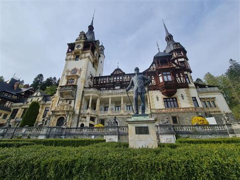 Peles Castle Outdoors In Sinaia Romania Europe Stock Image Image Of
