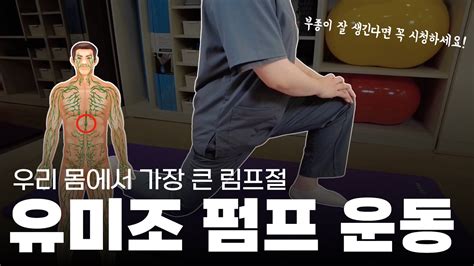 유미조 림프 운동법 다리 부종과 요통을 한꺼번에 Youtube