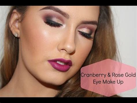 Cranberry Rose Gold Eye Make Up Tutorial YouTube
