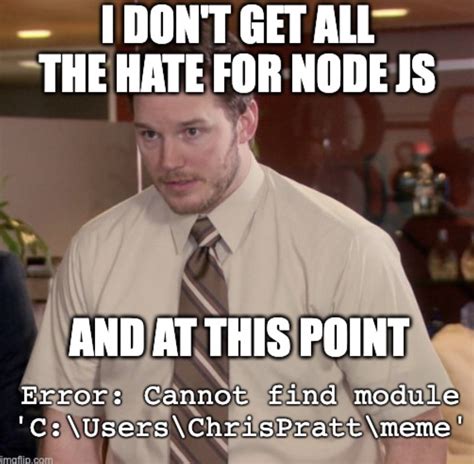 I Dont Get All The Hate For Node Js Rprogrammerhumor