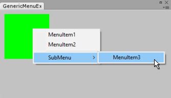 Unity Scripting API GenericMenu
