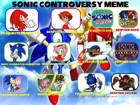 Sonic Controversy Meme By Zerack Rex On Deviantart