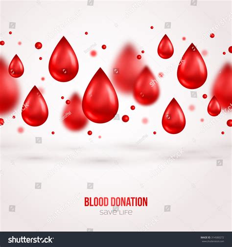 Donor Poster Flyer Blood Donation Lifesaving Stock Vector 314580272