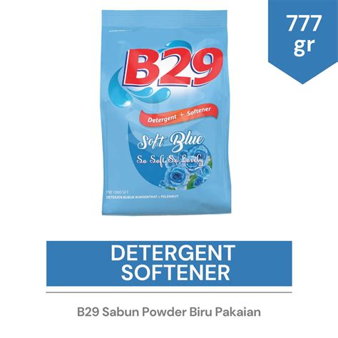 Jual B29 Detergent Softener Blue 777gr Sabun Powder Biru Pakaian