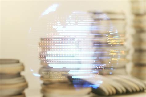 Premium Photo Abstract Virtual Coding Illustration And World Map On