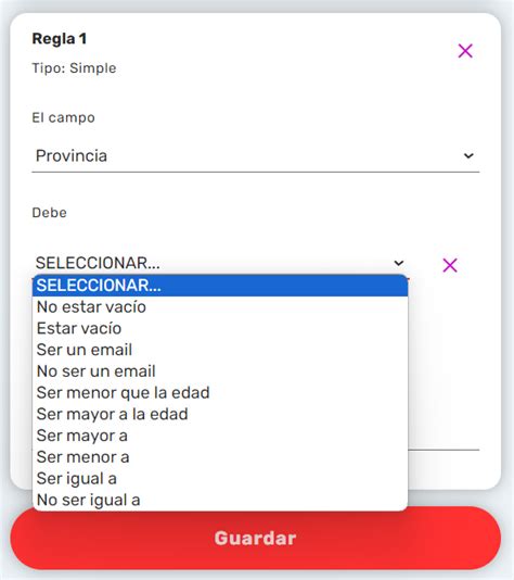 Reglas De Validación Fresa Kb