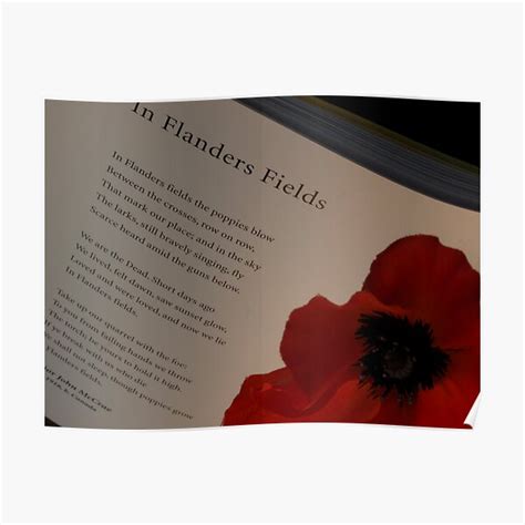 In Flanders Fields Poster For Sale By Georgeswann Redbubble