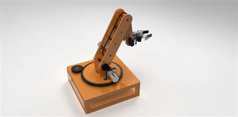 5 Axis Robotic Arm Free 3d Model Cgtrader