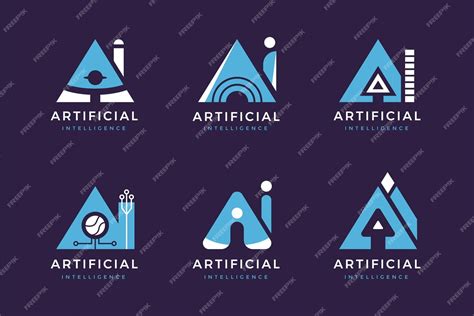 Free Vector Flat Design Ai Logo Template Collection