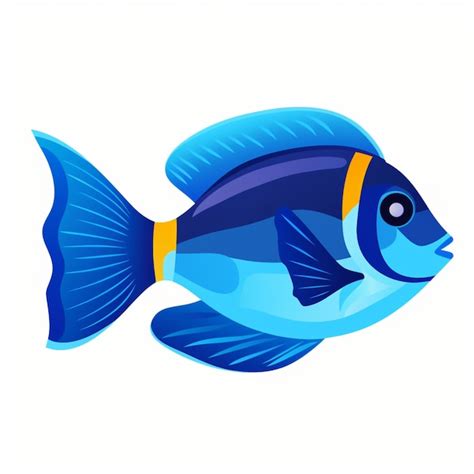 Premium Ai Image Blue Fish