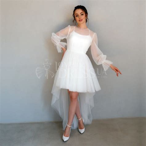 Short In Front Long In Back Dress Etsy