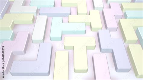 Abstract 3d Geometric Shapes Loop Animation Modern Background Seamless Motion Design