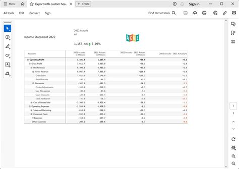 Formatted Export To PDF In Power BI Inforiver