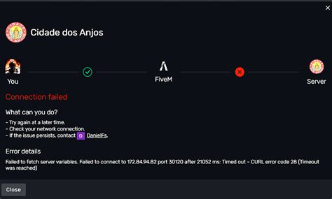 Curl Error Code 28 Fivem Client Support Cfxre Community
