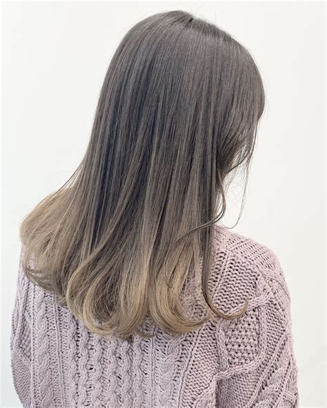 ＊グラデーションカラー＊ミルクティーベージュ 髪色 ミルクティー グラデーション ヘアカラー ヘアスタイリング