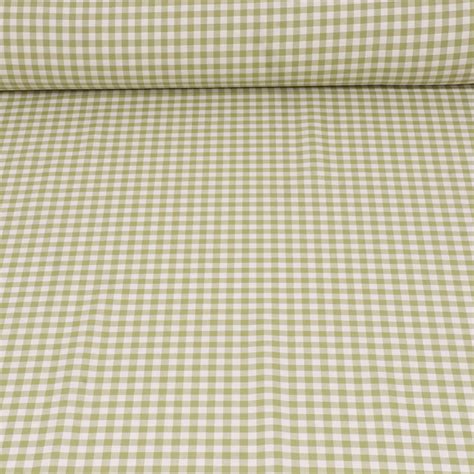 Gingham Check Fabric Green Foy And Co Interiors
