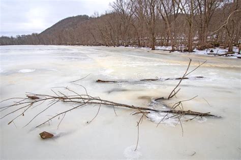 Frozen Water In A River Bayou Stock Image Image Of Scenic Objects
