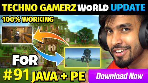 How To Download Techno Gamerz Minecraft World With Tree House Techno