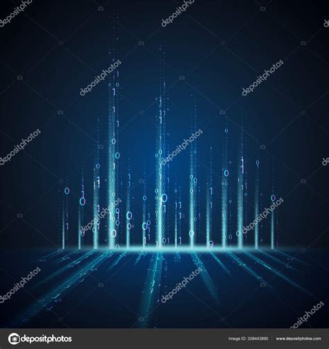 Binary Code On Abstract Background Stock Vector Image By ©majcot 308443890