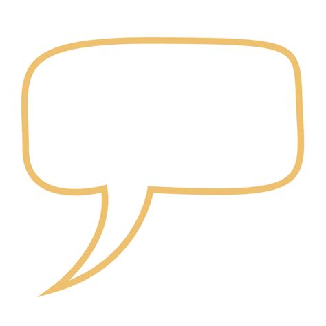Blank Speech Bubble Dialog Outline Comic Style Chat Dialog Simple Dialog Shape 24132701 PNG