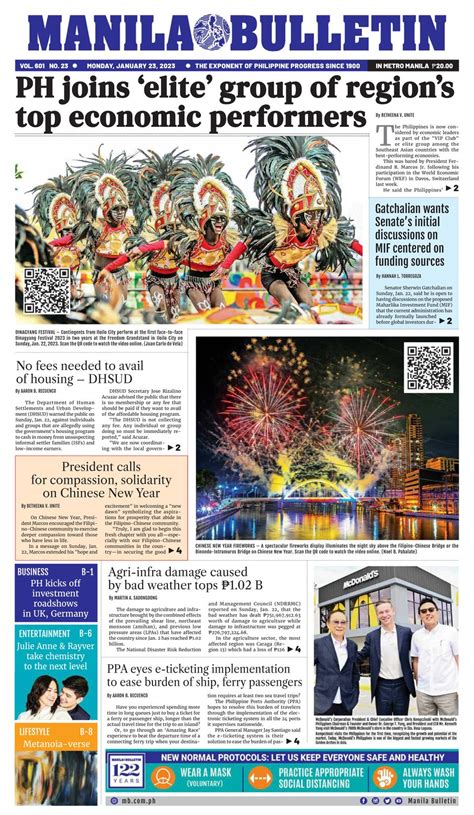 Manila Bulletin January 23 2023 Digital DiscountMags