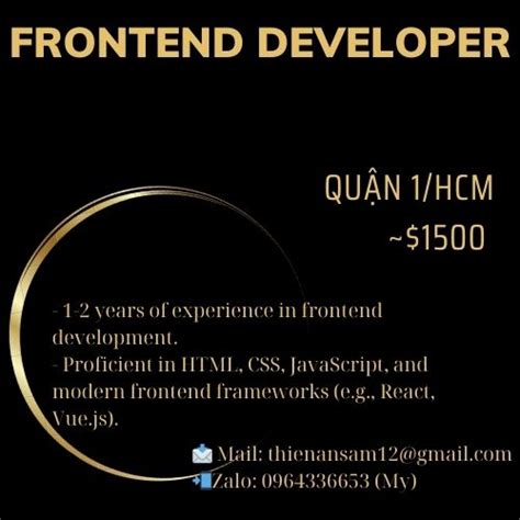 Cộng đồng Reactjs Việt Nam Dist 1hcm Frontend Developer~1500