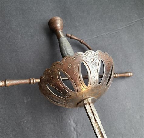 Lot 68s Fencing Rapier With Screw Tip