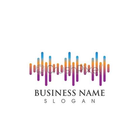 Sound Wave Logo And Symbol Vector Image Stock Vector 2899662 Crushpixel